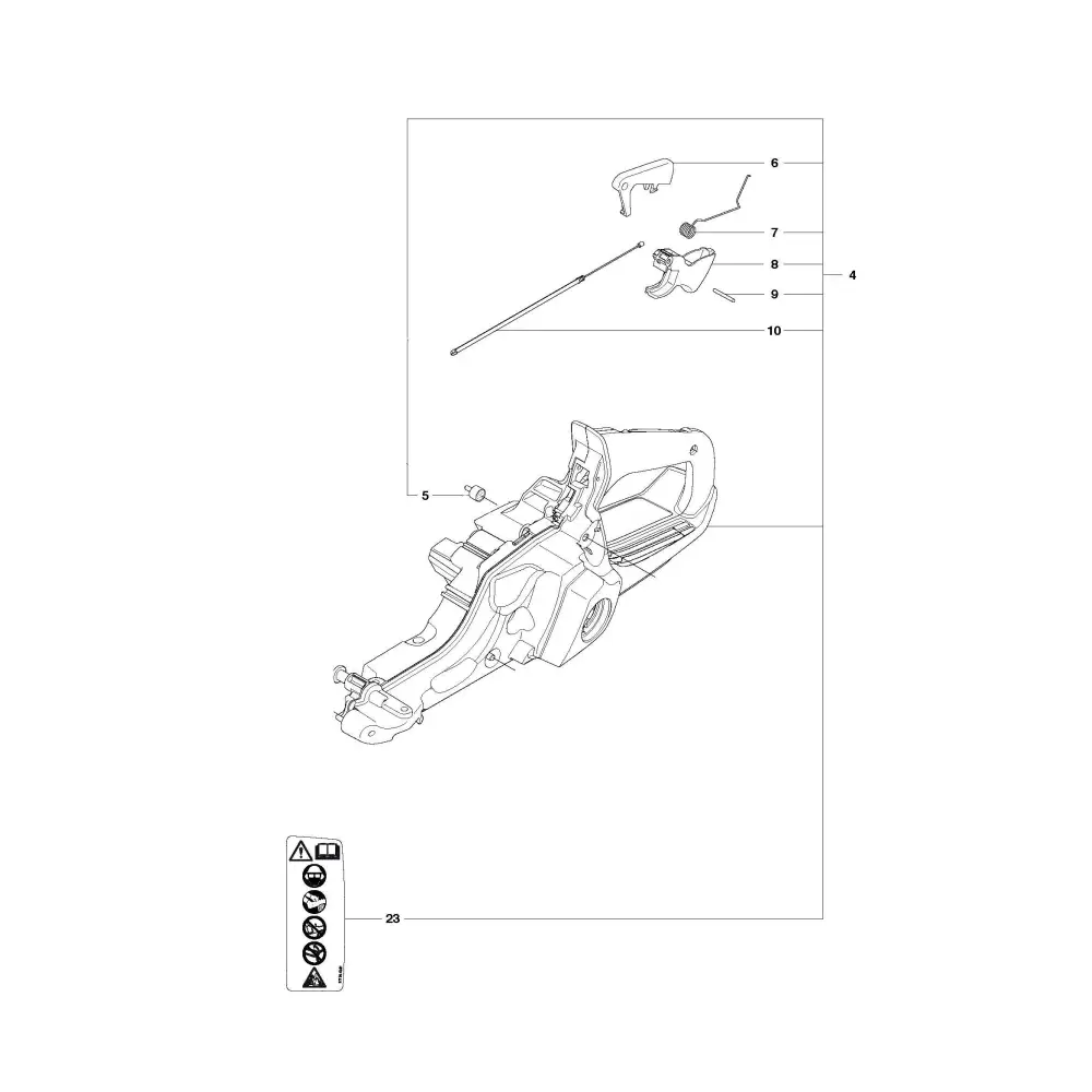 Fuel Tank Handle - Husqvarna 550 XP / XPG - Skyland – Skyland Equipment Ltd