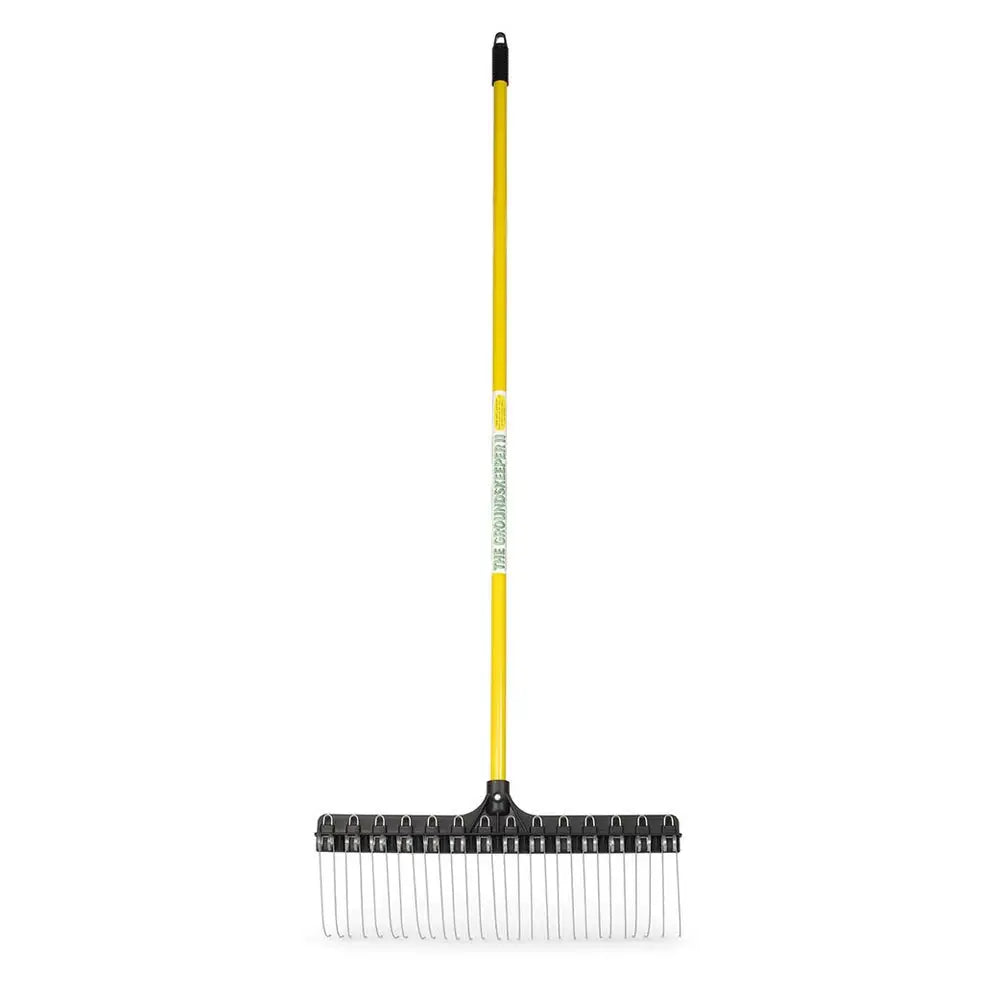 GROUNDSKEEPER II 21″ RAKE WITH 55″ YELLOW HANDLE – Skyland Equipment Ltd