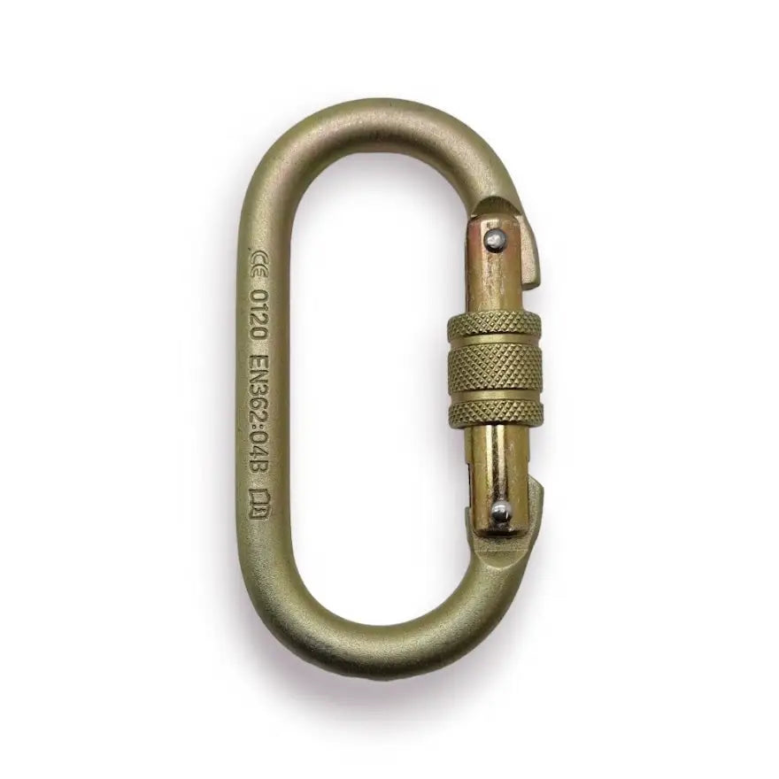 ISC Steel Oval Carabiner - Screwgate - Skyland – Skyland Equipment Ltd